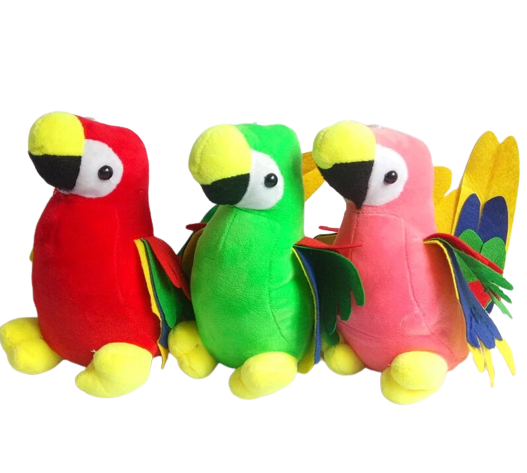 Parrot plush toy dolls