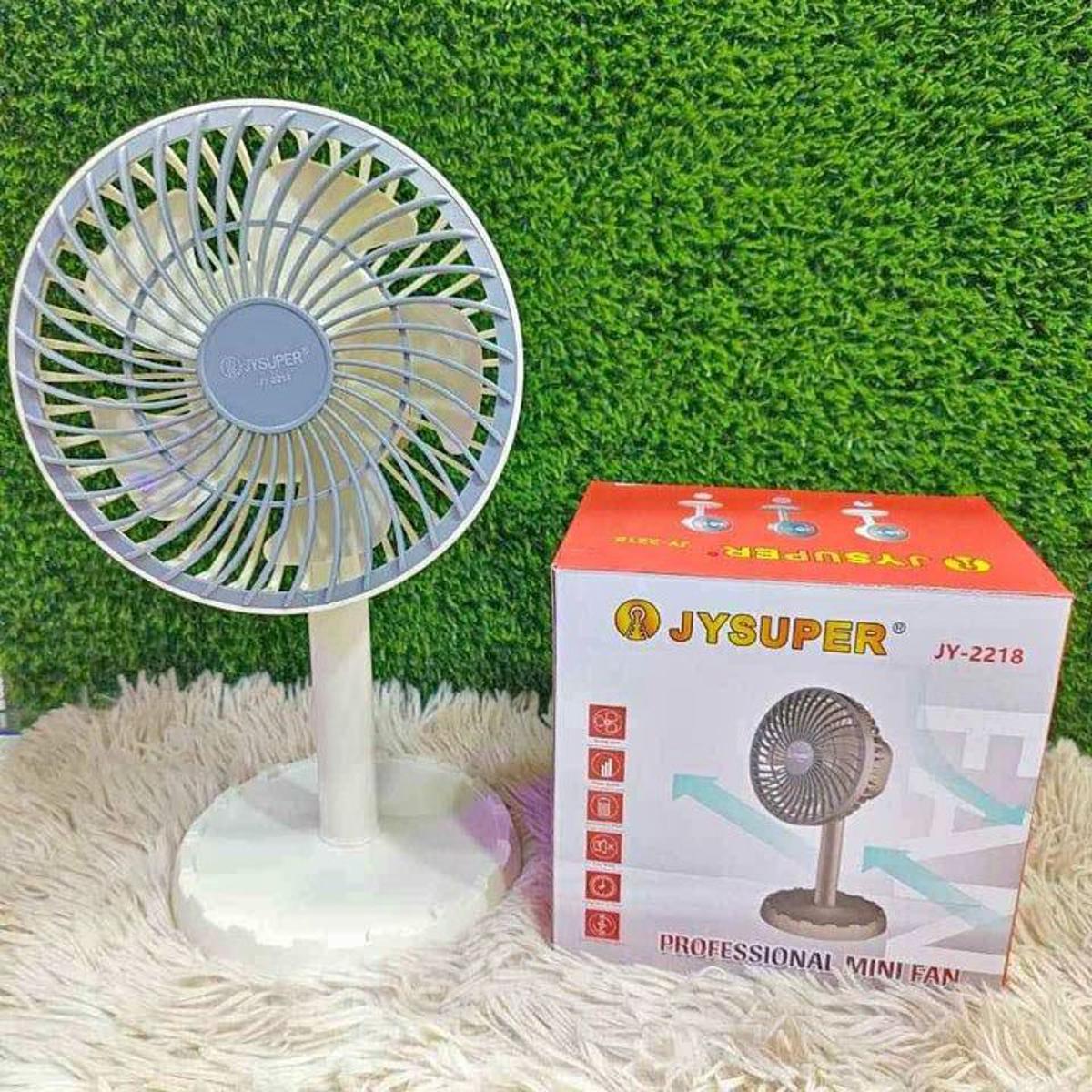 JYSUPER JY-2218 Rechargeable Mini Table Fan Portable Mini Moving Fan ...