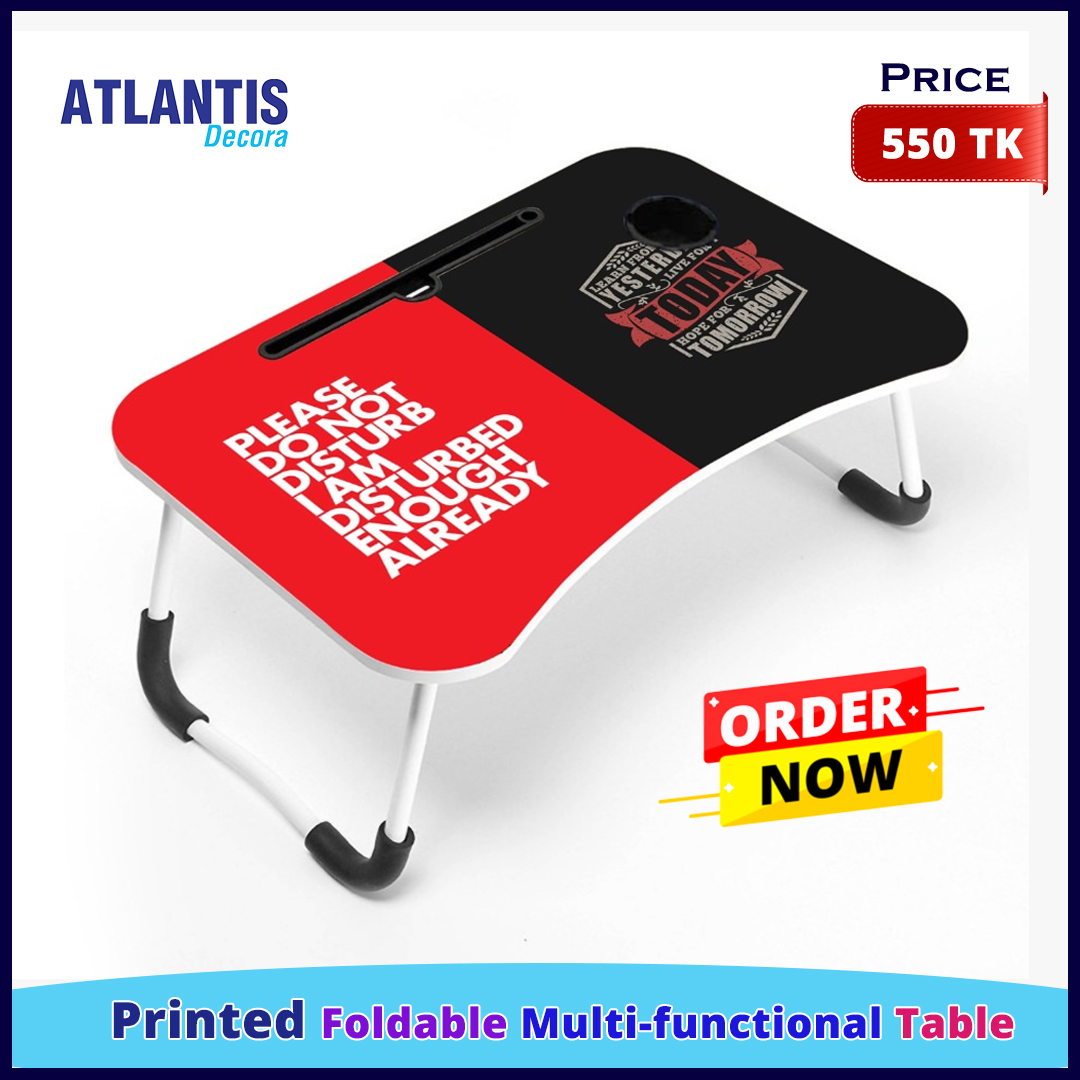 Printed Foldable Multifunctional Table - Do Not Disturb