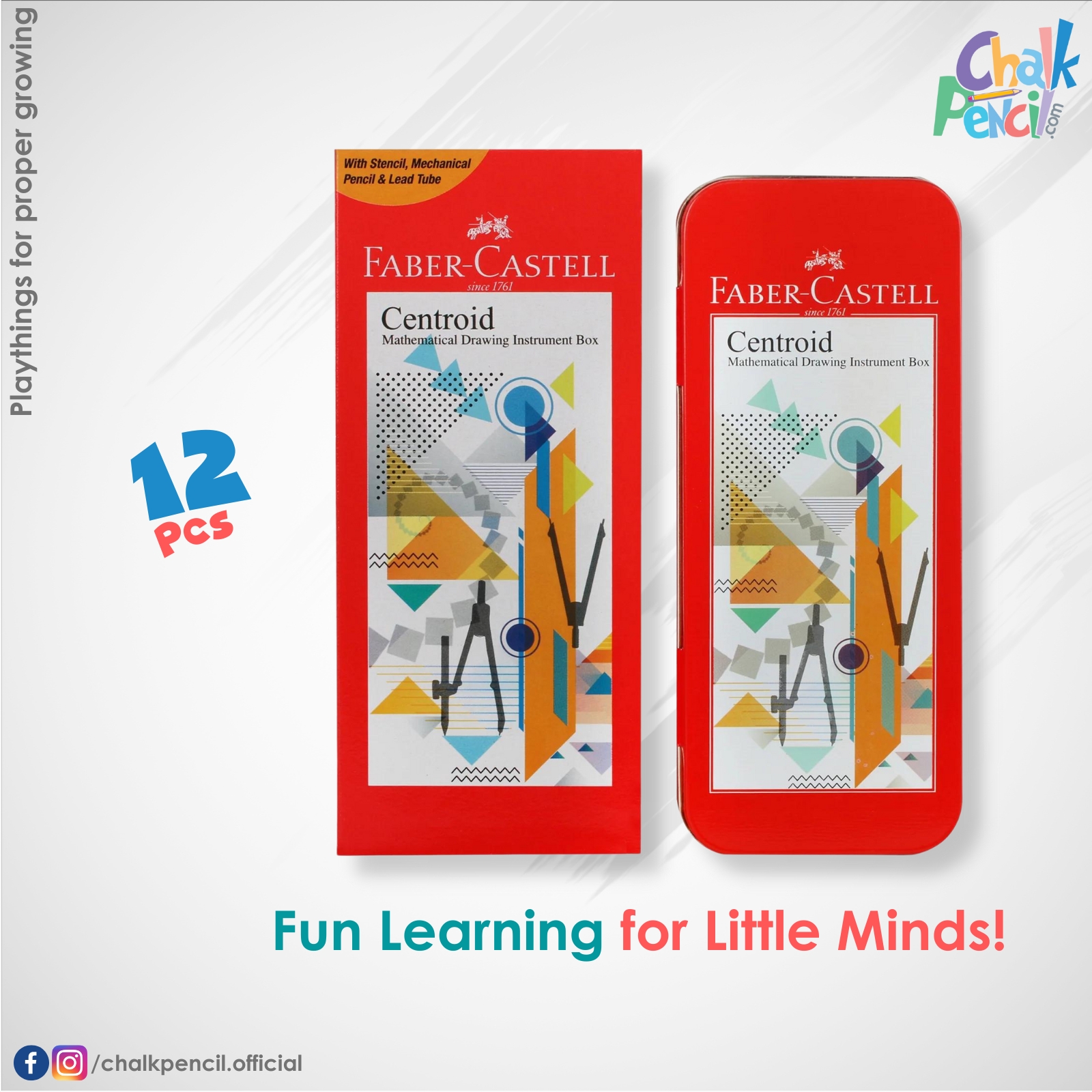 Faber Castell Centroid Mathematical Drawing Instrument Box | Atlantis